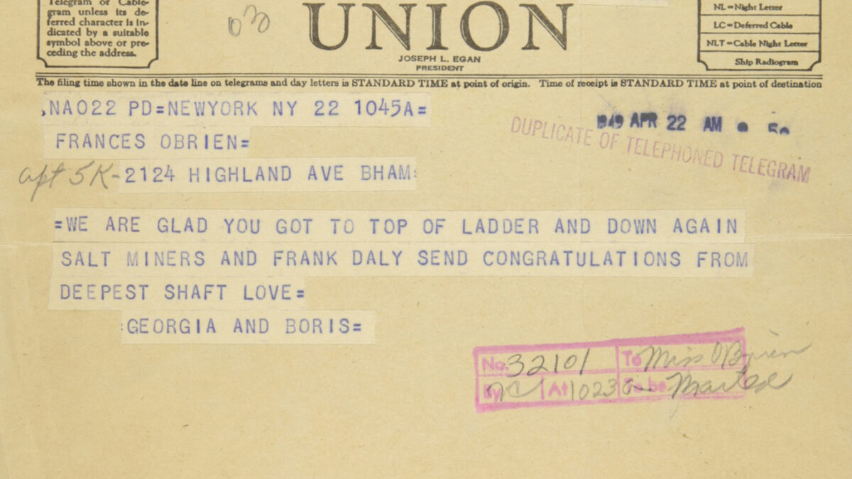 New Collection: The Frances O'Brien Papers - The Georgia O'Keeffe Museum